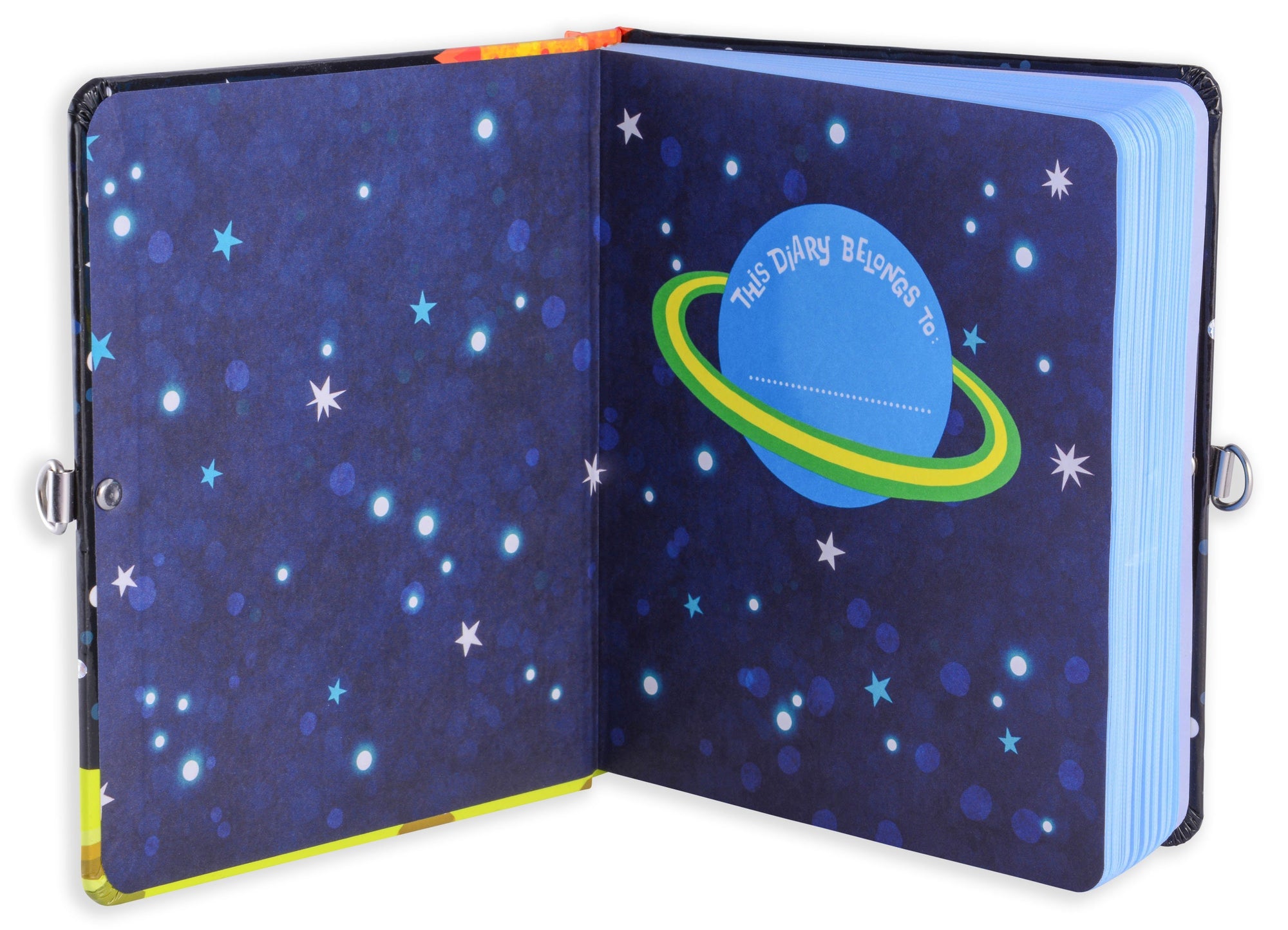 Outer Space Lock and Key Diary